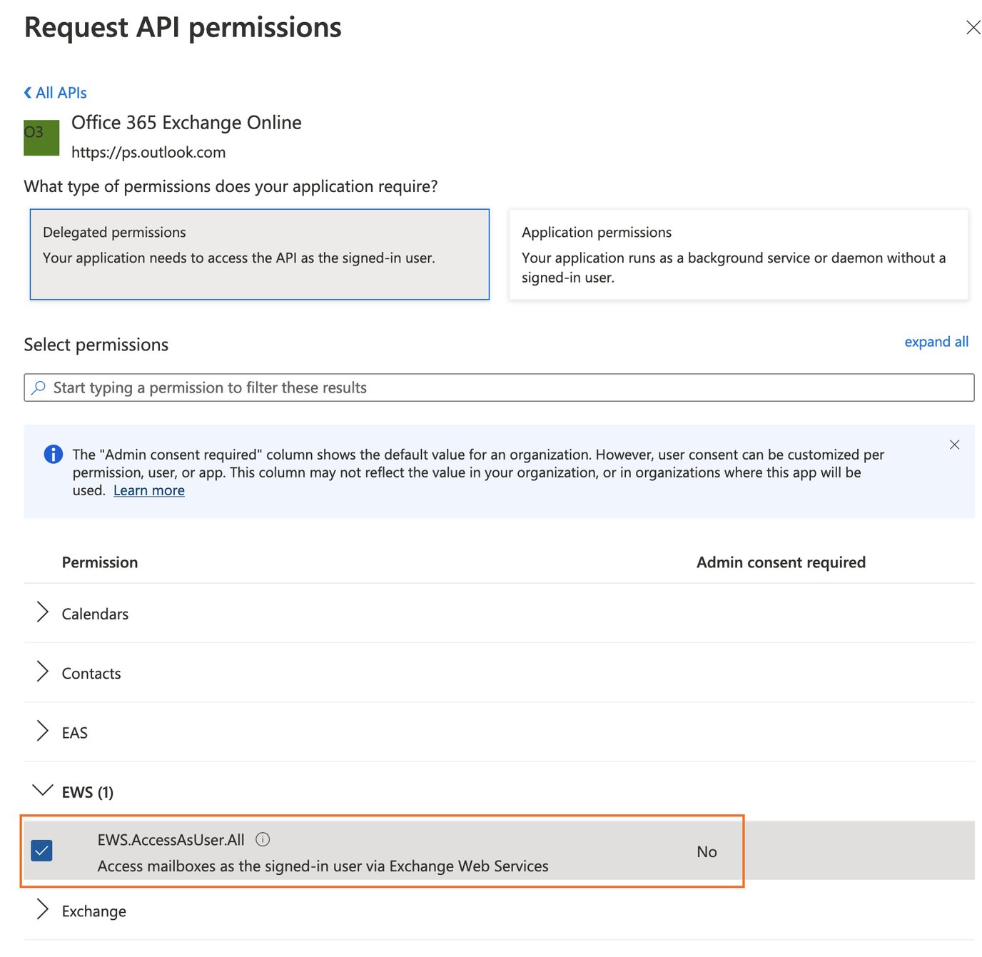 Email Print: Office 365 Modern Authentication - Using "Online Exchange" API