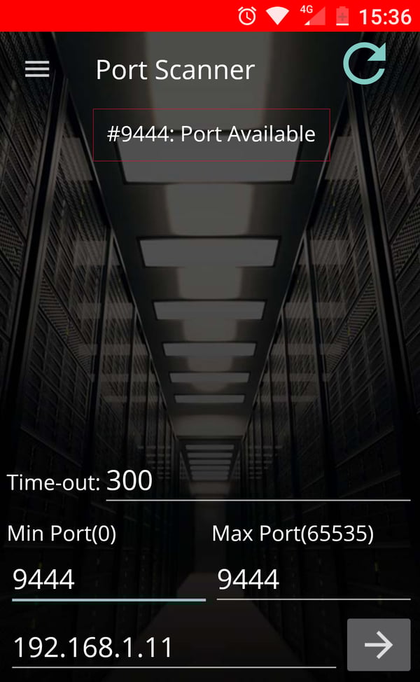 Android: Test and Verify Ports from Device to Server
